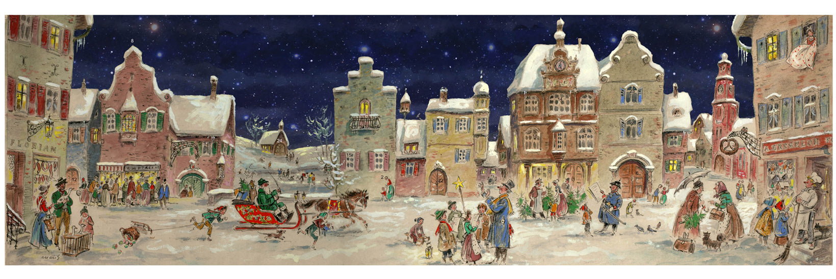 Historical paper Advent calendars from 1946 | Sellmer Adventskalender