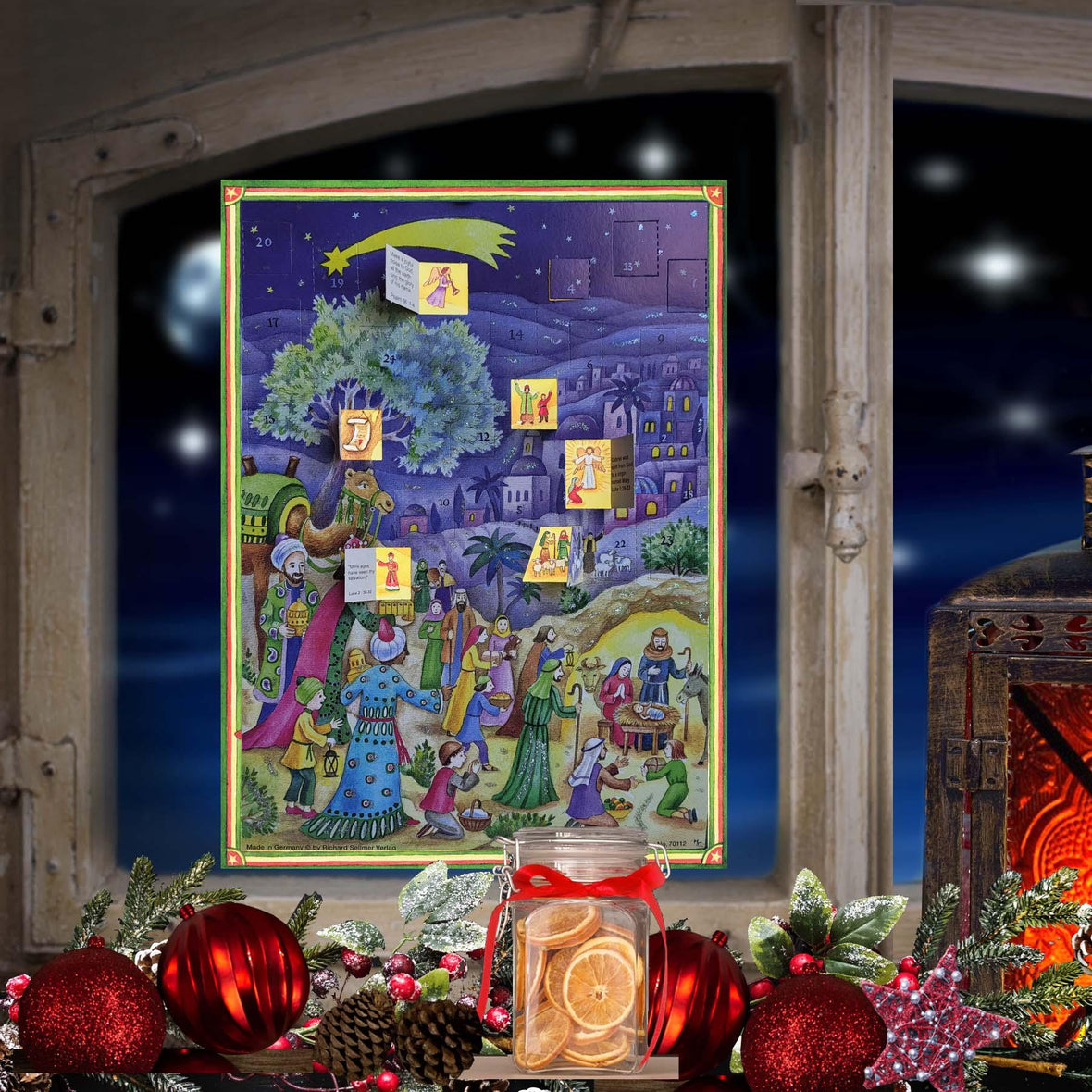 Order Advent calendar "Visit to the Nativity scene" - for display ...